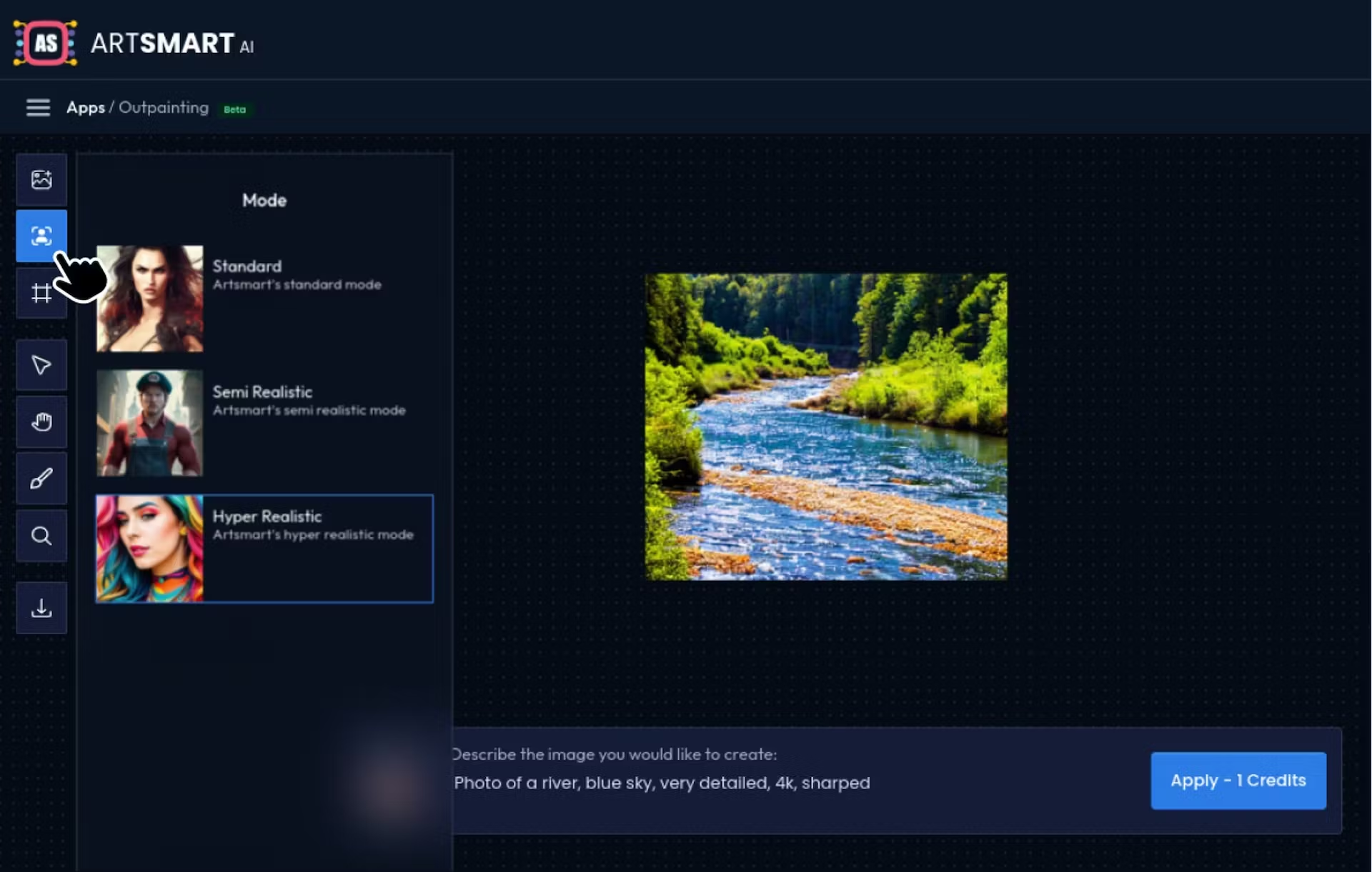 Outpainting - expand borders w/ AI - ARTSMART AI