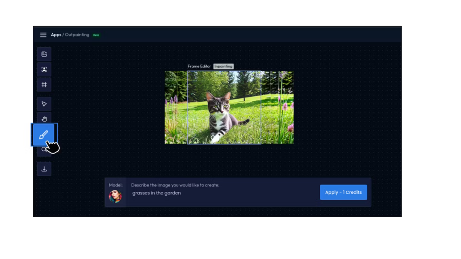 Outpainting - expand borders w/ AI - ARTSMART AI
