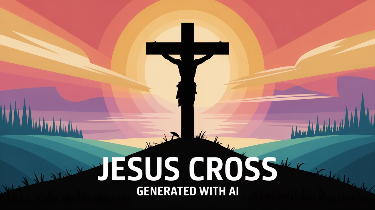 Jesus Cross Wallpaper with AI: Create Sacred Digital Art