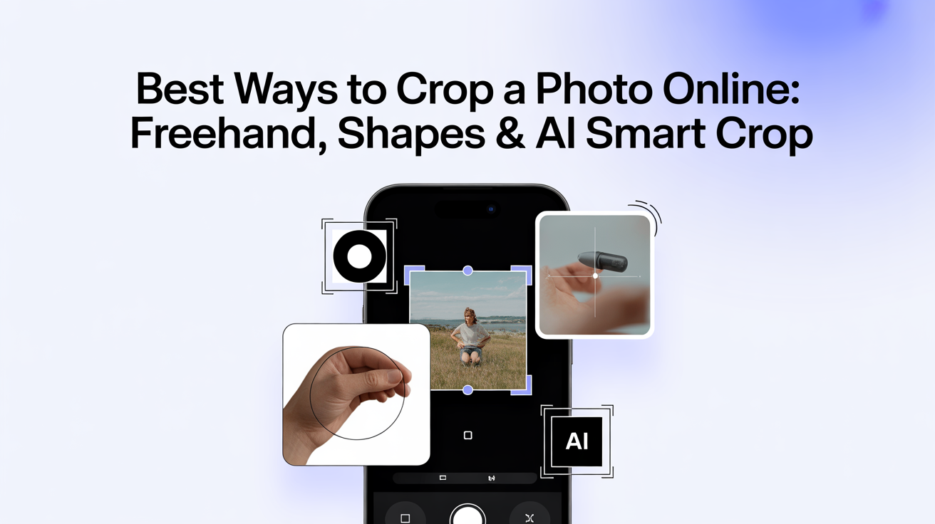 Best Ways to Crop a Photo Online | Freehand, Shapes & AI