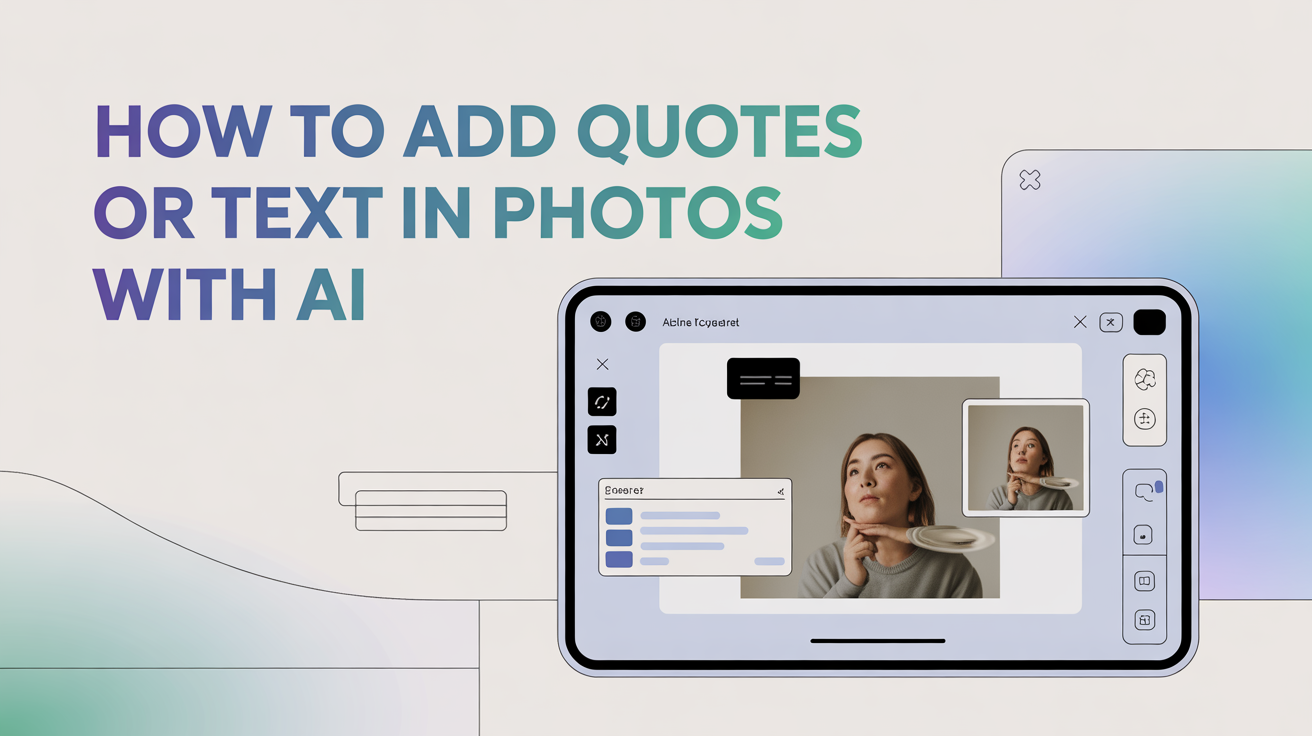 How to Add Quotes or Text on Photos With AI | Best Tools & Tips